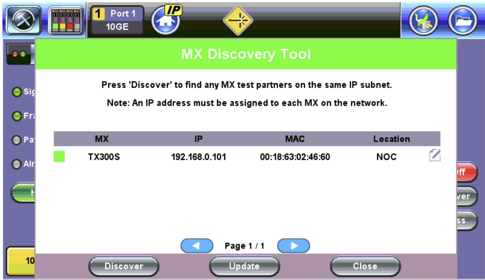 MX Discover and Control Settings